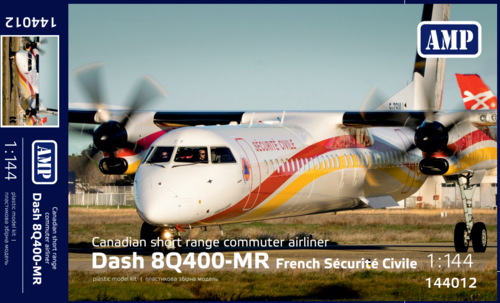 NEW! AMP 144012 Dash 8Q400-MR - French Securite Civile