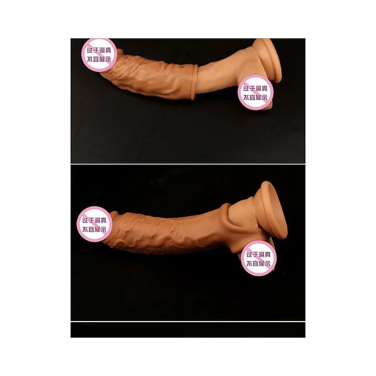 Realistična navlaka za penis, 165 mm