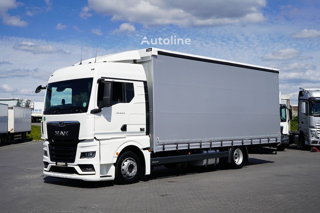MAN TGX / 18.470 / FIRANKA / E 6 / GM / 19 PALET / RETARDER / ŁAD. 7 kamion sa klizna zavesa cerada
