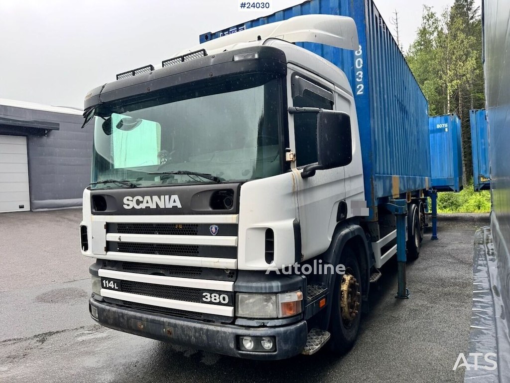 Scania P114 Containerbil m/ Løftelem vozilo za prevoz kontejnera