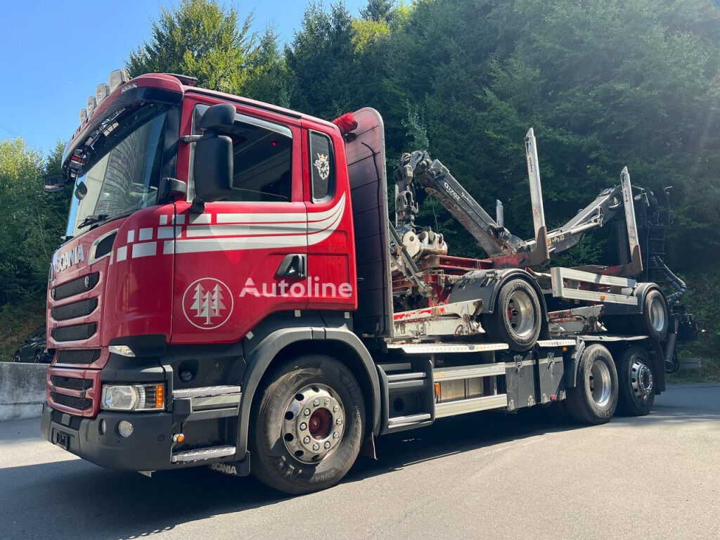 Scania R520 V8 EpsilonQ170Z82 Greifer Anhänger Retarder kamion za prevoz drva
