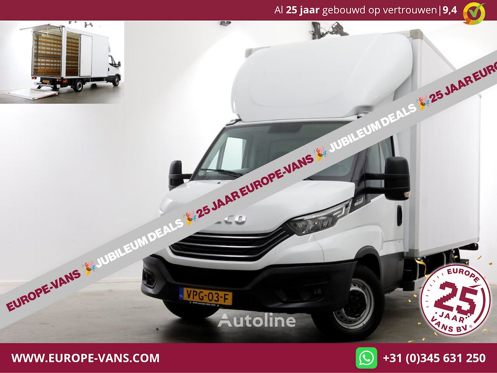 IVECO Daily 35S14 136pk HiMatic Automaat Bakwagen met laadklep en zijd kamion furgon < 3.5t