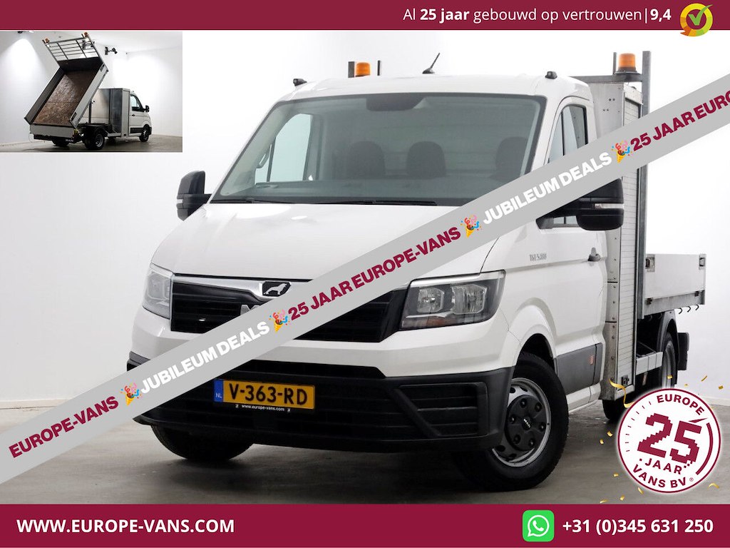 MAN TGE 5.180 2.0 177pk E6 L2H1 Kipper Dubbel Lucht Trekhaak 3500kg kamion kiper < 3.5t
