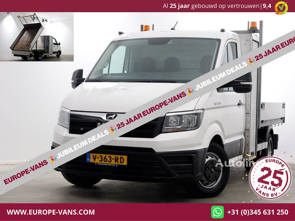 MAN TGE 5.180 2.0 177pk E6 L2H1 Kipper Dubbel Lucht Trekhaak 3500kg kamion kiper < 3.5t
