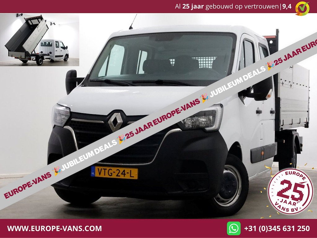 Renault Master T35 2.3 dCi 145pk L3 D.C. Kipper met hoge boorden 01-2023 kamion kiper < 3.5t
