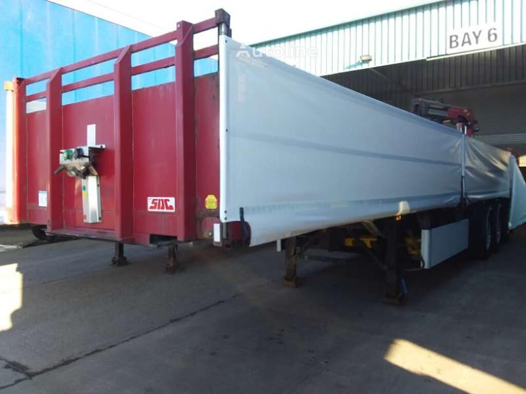 SDC TRAILERS LTD Trailer Flat Diesel engine powered crane Straight poluprikolica sa ravnom platformom