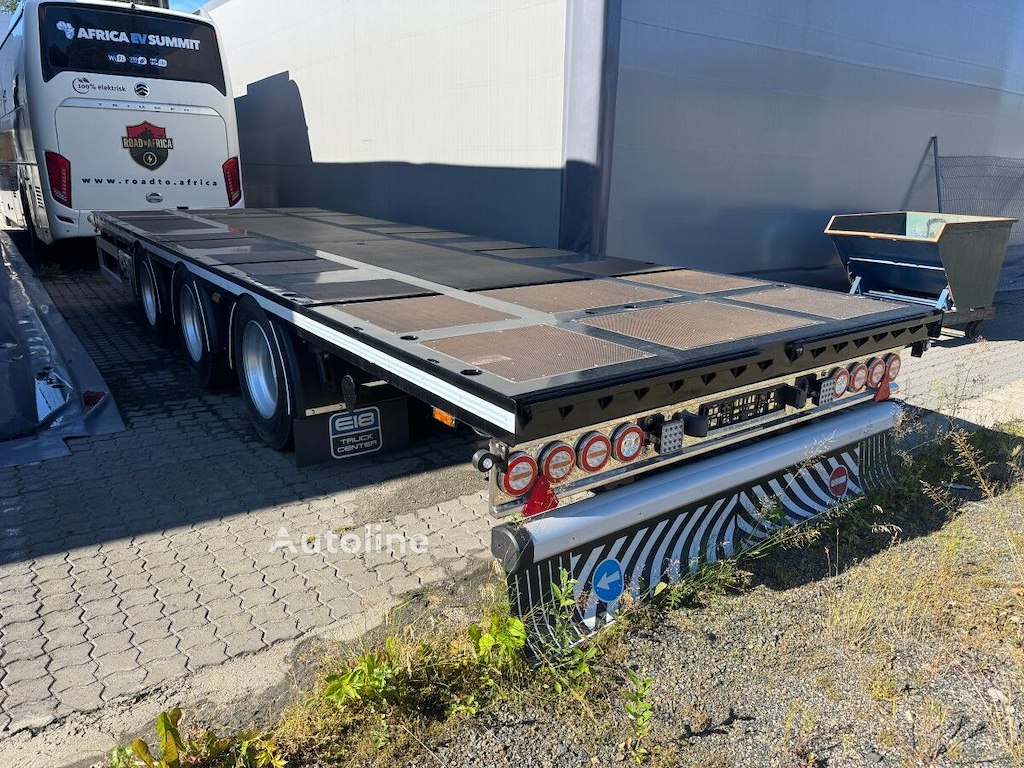 Prodaje se Konar 27DMC Påhengsvogn, 3 aksler, 27 000 kg totalvekt prikolicu sa niskom platformom na aukciji