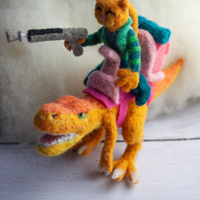 Fantasy mačak ratnik
