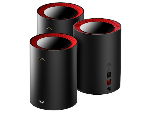 Cudy M3000 3-pack2.0,AX3000 2.5G Mesh Wi-Fi 6 System White, 4-Stream Dual-Band,2402 Mbps + 574 Mbps