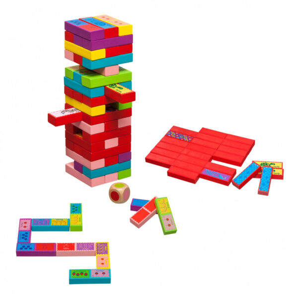 Jenga, domine, igra memorije 3 u 1