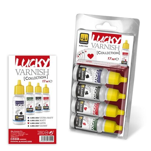 AMMO of Mig Jimenez A.MIG 7555 AMMO Collections: Lucky Varnish Set