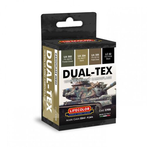 Life Color CF05 DUAL-TEX 1970/80 US Army Camouflage - CAMOUFLAGE SET