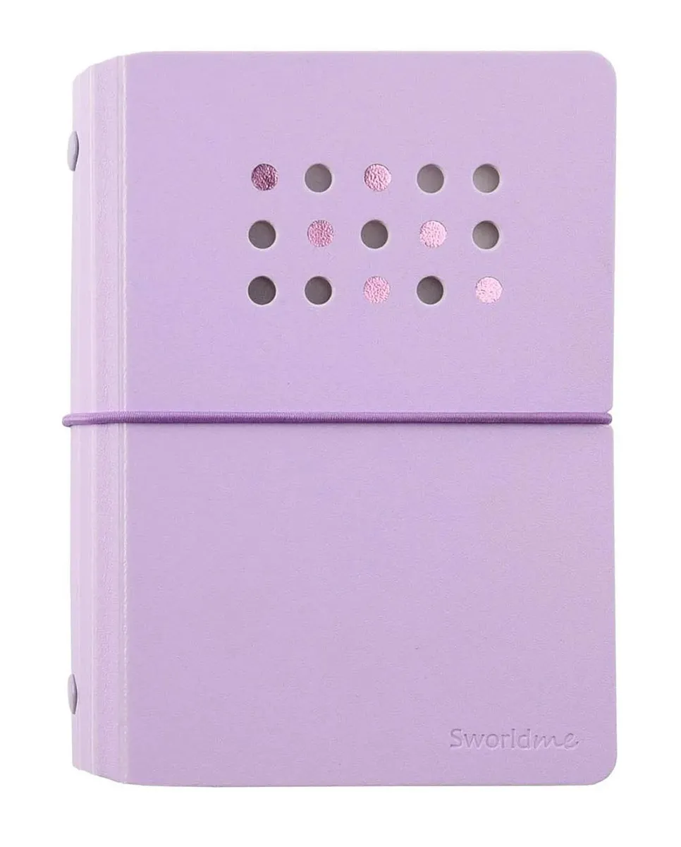 Sveska A6 sa silikonskim uvijačem SWORLD PURPLE 40L