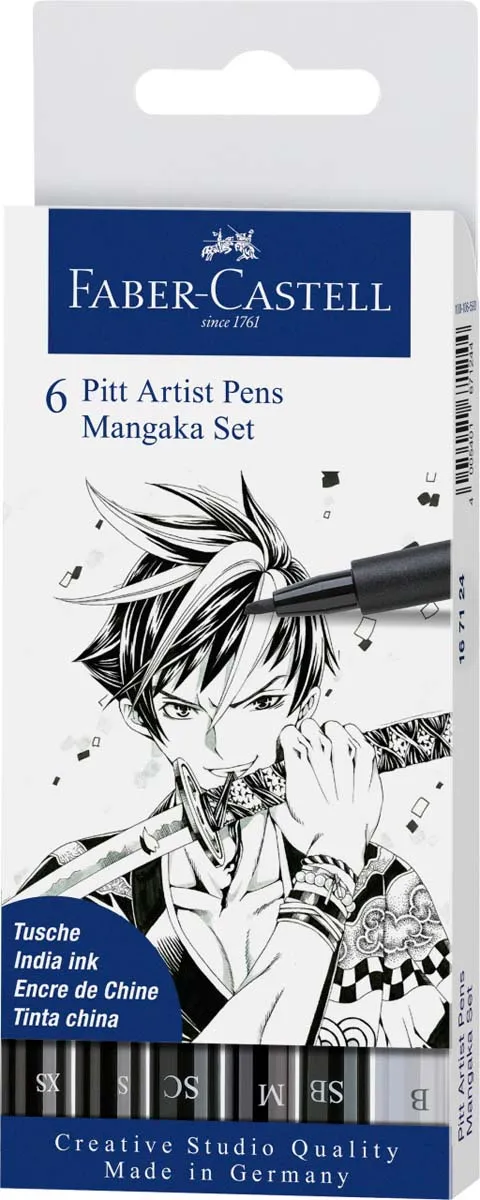 FC PITT art pen B 1/6 BLACK MANGA