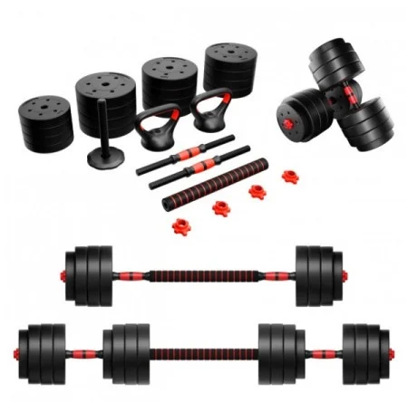 Athler Lion 45 set tegova 40kg - bučice i šipka 4u1 ( 8411 )