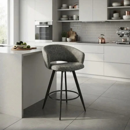 Barska stolica Coco Siva/Crne noge 550x440x960mm ( 776-074 )