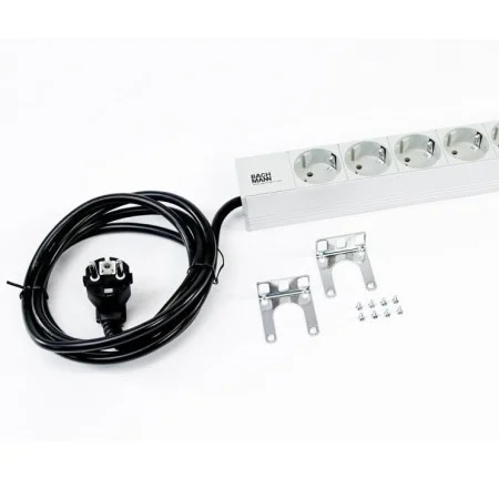 Bachmann PDU Basic ALU 19" 1U 9xšuko, 16A, kabl 2m ( 333.401 )