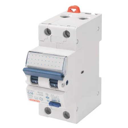 Gewiss 90RCD, FID sklopka 1P+N, B 16A 0,03A, A, sa prenap. zaštit. ( Gw95107)