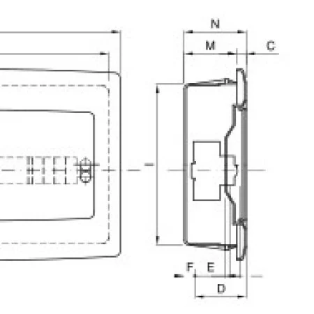 Gewiss 40CDi, Razvodna tabla 12M, ugradna, IP40, transparent ( Gw40605 )