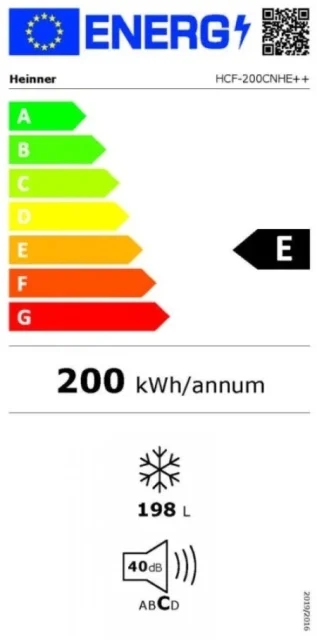 Heinner HCF-200CNHE++/sandučar 198l Zamrzivač