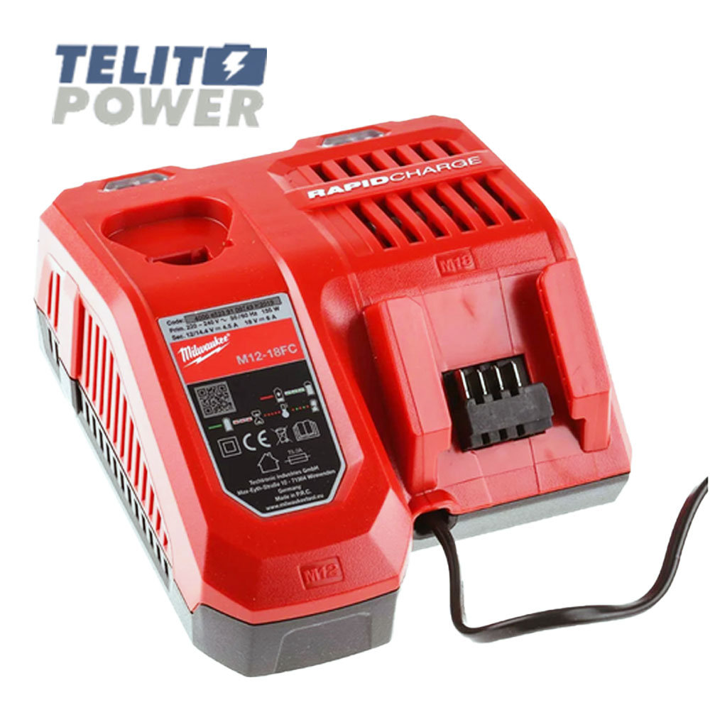 Milwaukee M12-18FC brzi punjač 12–18V za aku baterije