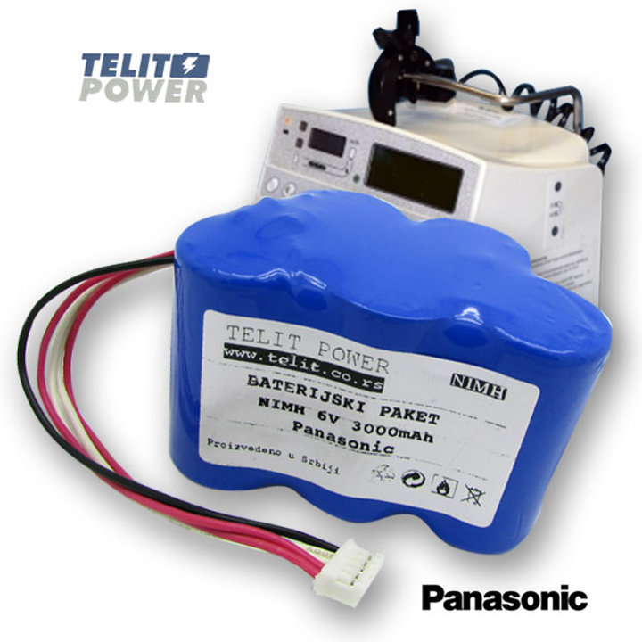 Fresenius MCM440 PT NiMH paket 6 V 3000 mAh Panasonic