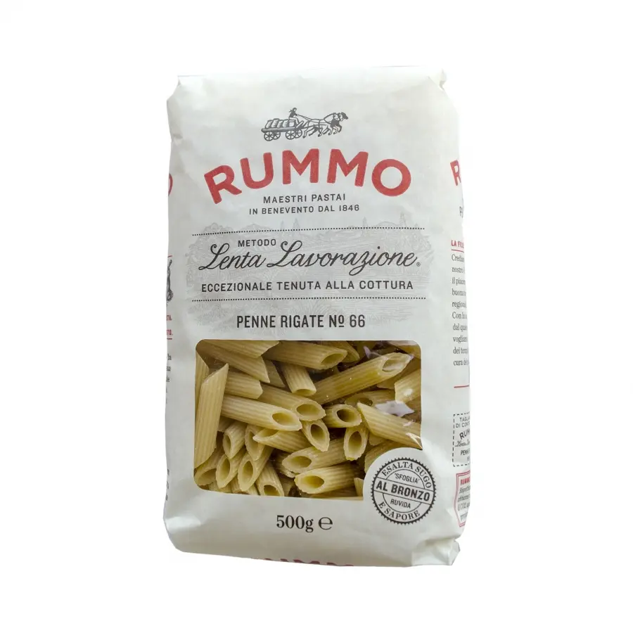 RUMMO Testenina Penne Rigate, 500g