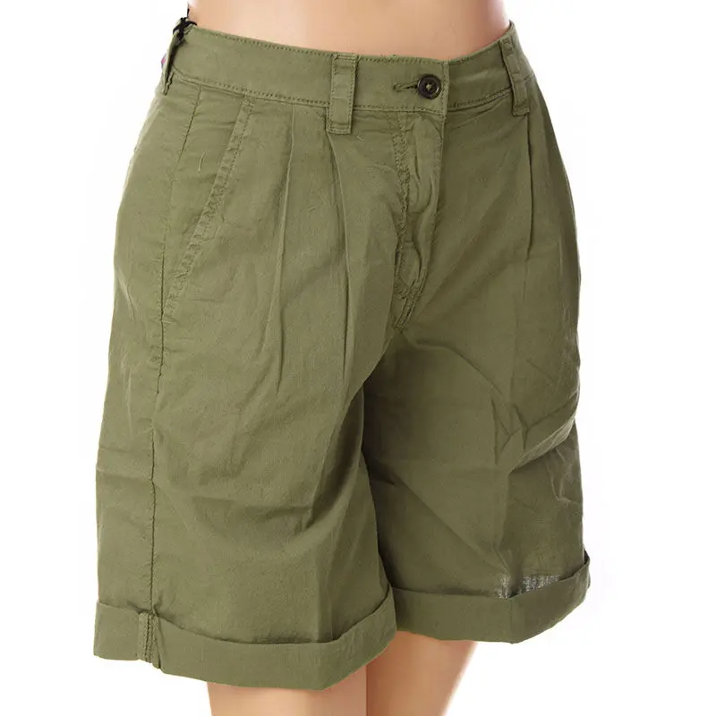 Robe di Kappa Ženski šorts Yvonne light linen, Maslinasti