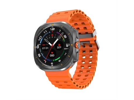 MS MOBILE DT WATCH ULTRA Smart Watch crni (narandžasta silikonska narukvica)