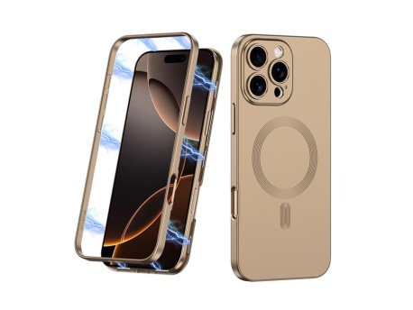 MS MOBILE 360 COLOR MagSafe Futrola za iPhone 16 Pro (6.3) zlatna (GKK case)