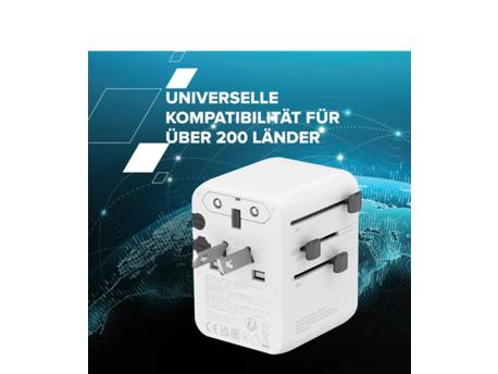 CANYON Travel Adapter OnTour 70 EU/UK/US/AUS 70W White 5291485019334