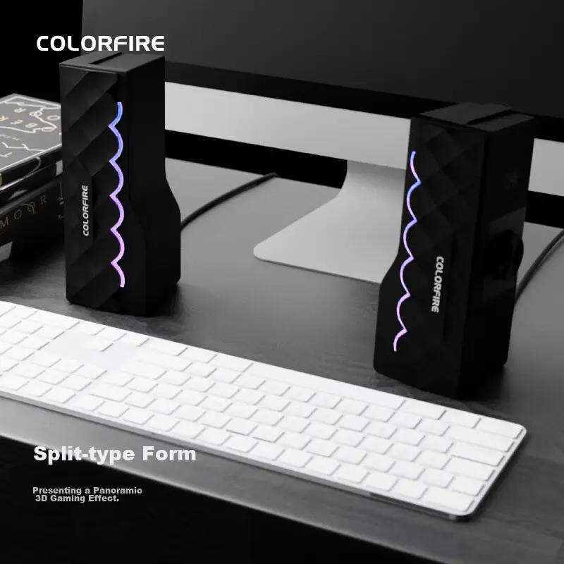 Colorfire Desktop zvučnici FS-D2101, RGB, Crni