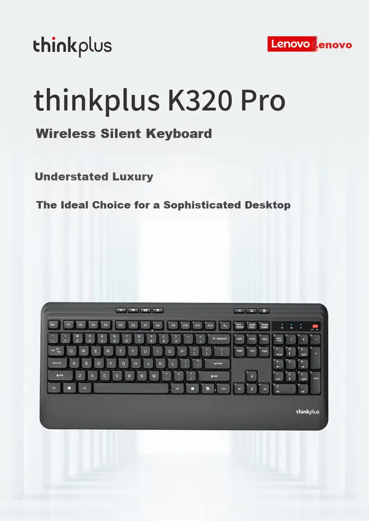 ThinkPlus Tastatura, Bežična, Crna