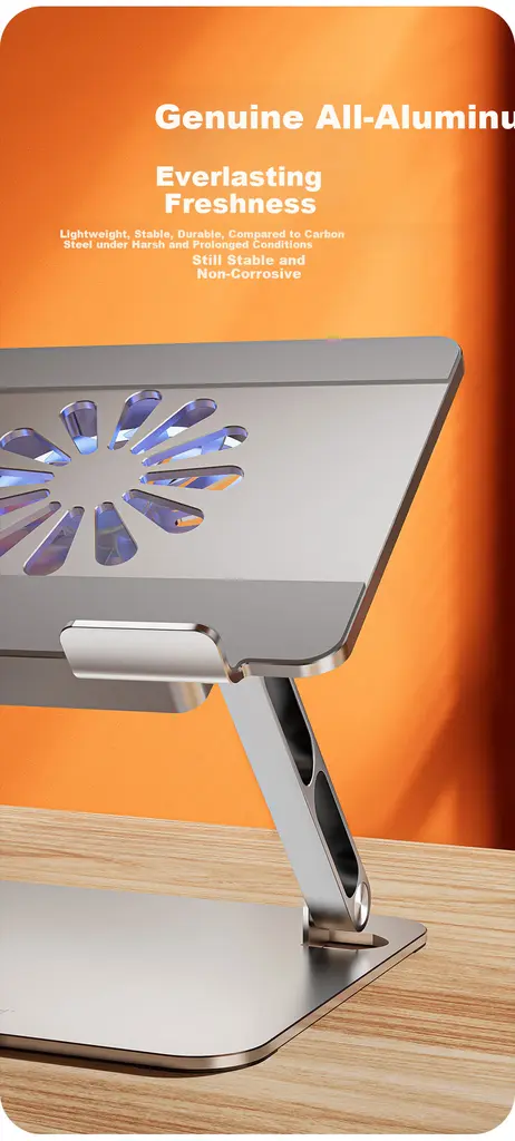 Jichuan Postolje za laptop sa ventilatorom za hlađenje, Srebrne boje