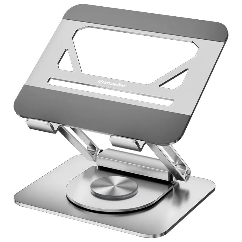 Jichuan Postolje za laptop, rotirajuće 360°, Sivo