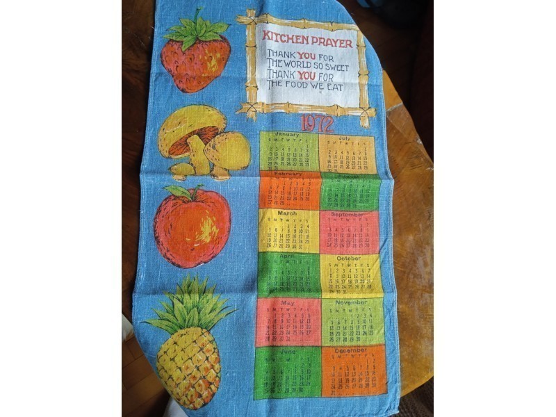 Retro kalendar-krpa