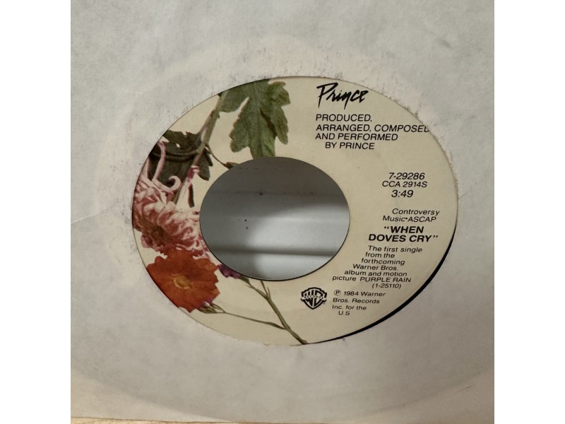 Prince - When Doves Cry (US press)