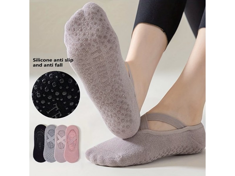 Yoga neklizajuce carape - Puder Ljubicasta NOVO