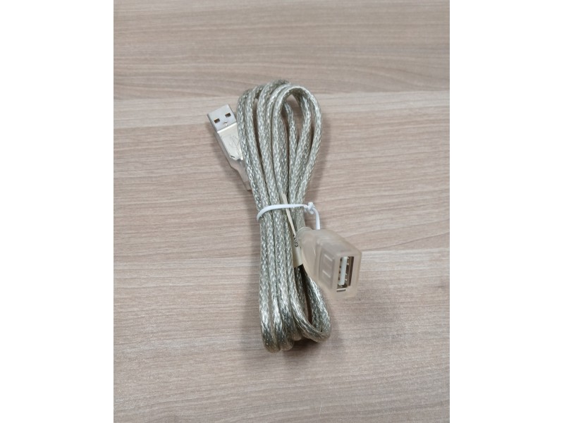Kabl USB, 2 x USB A 2.0 muški-ženski, 1,5 metara