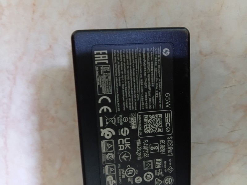 Ac Power Adapter HP 19.5v3.33a 65W