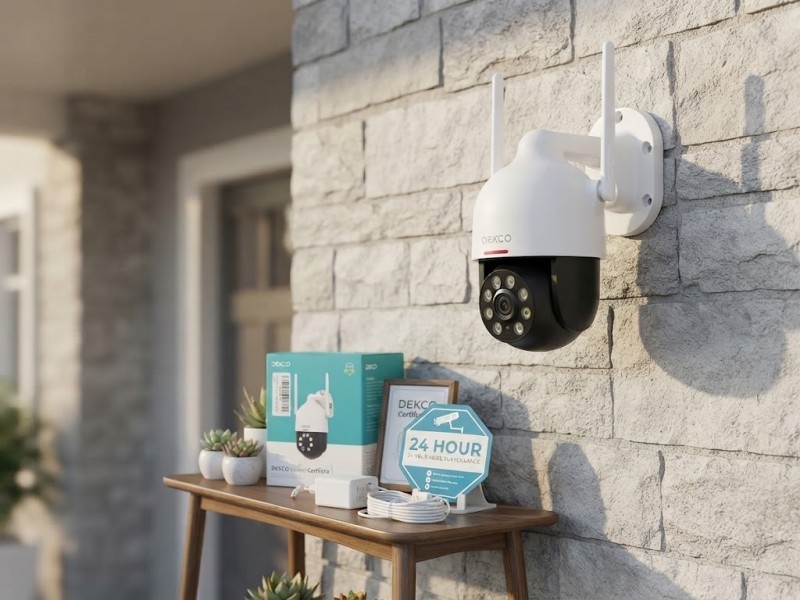 Smart spoljna Wi-Fi sigurnosna kamera DEKCO 2K HD 3MP