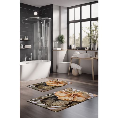 CT-5375 Set Višebojnih Kupatilskih Prostirača (2 Komada)