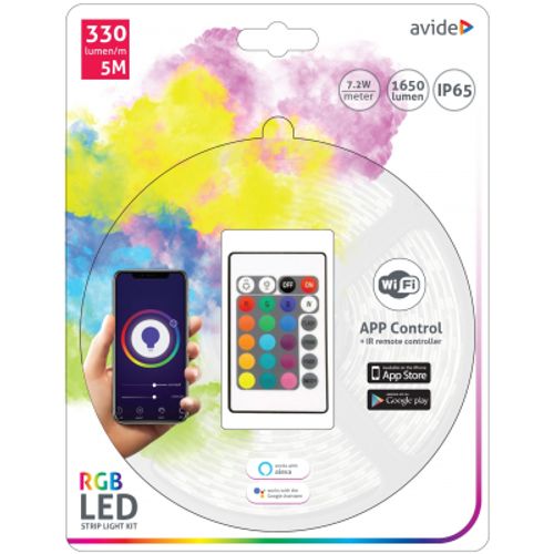 Avide LED SMD Tuya traka sa WIFI+IR 5m 7.2W 30LED