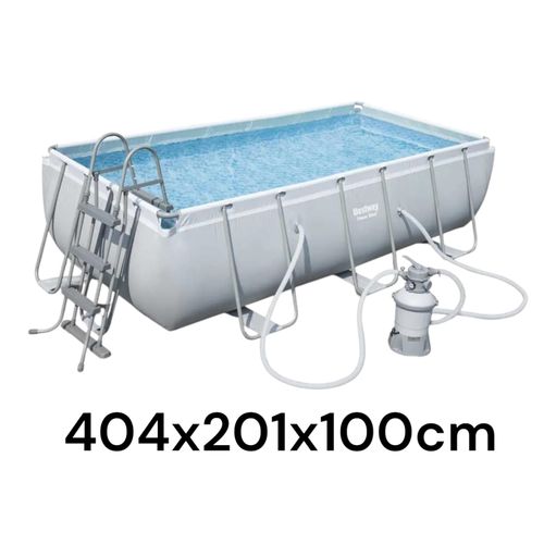 Bestway Bazen Power Steel Rectangular 404x201x100cm 56442