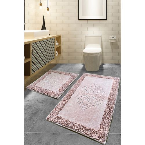 Piante - Set Tepiha za Kupatilo u Višebojnoj Boji (2 Komada)