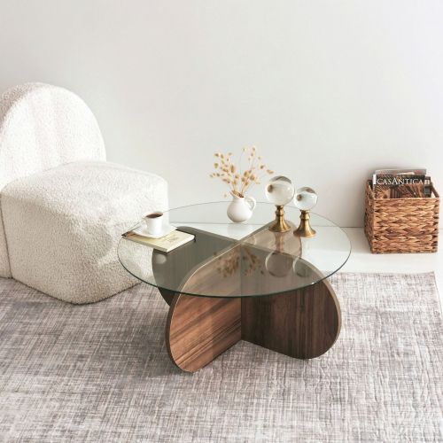 Hanah Home Bubble - Walnut sto za kafu