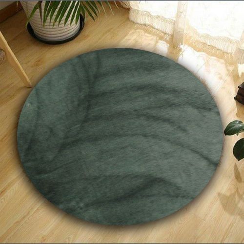 Konceptum Hypnose Ovalni Plišani Tepih - Tamnosivi (100 cm)