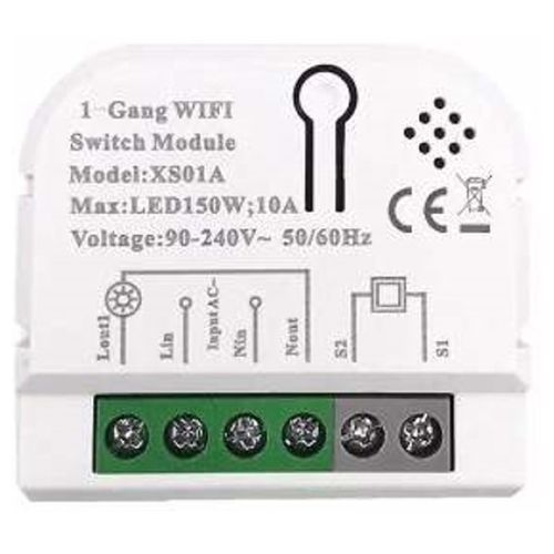 SMART-1GANG Tuya Wifi DIY Self-locking daljinski upravljac Smart Switch relejni modul DC 5V/7-32V AC