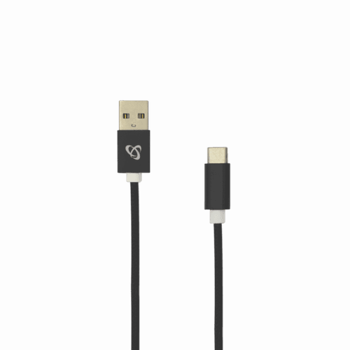 S BOX Kabl USB A / Type C, Fruity 1,5 m, Black