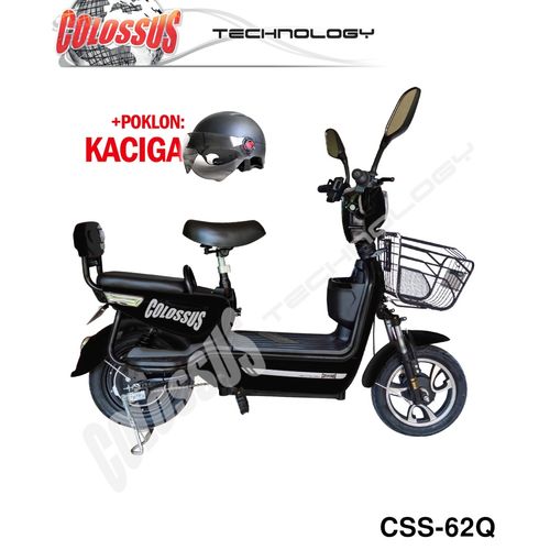 COLOSSUS Električni bicikl crni CSS-62Q